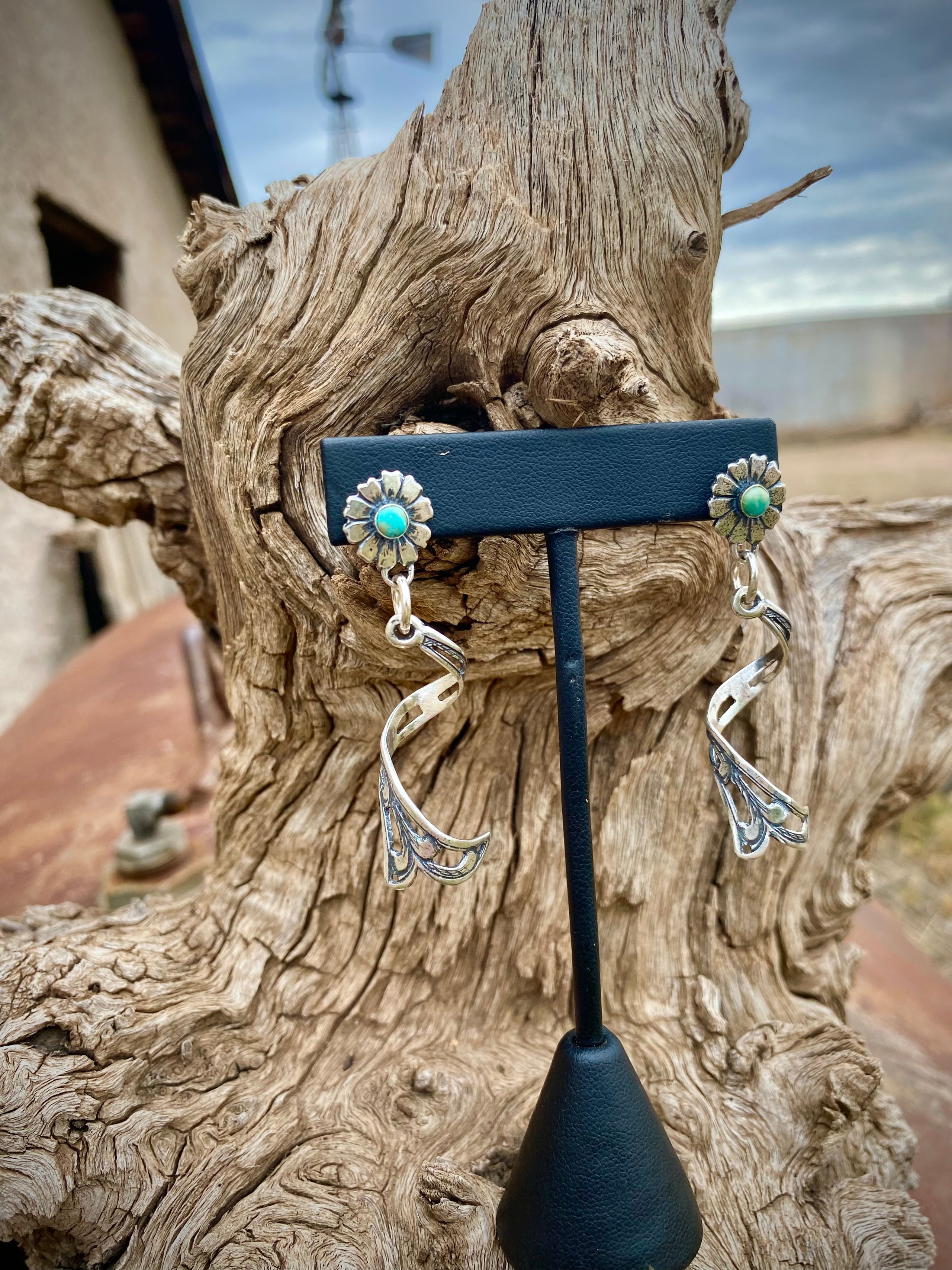 Scroll Ribbon Earrings | Ranch Road Silver By Beau Compton