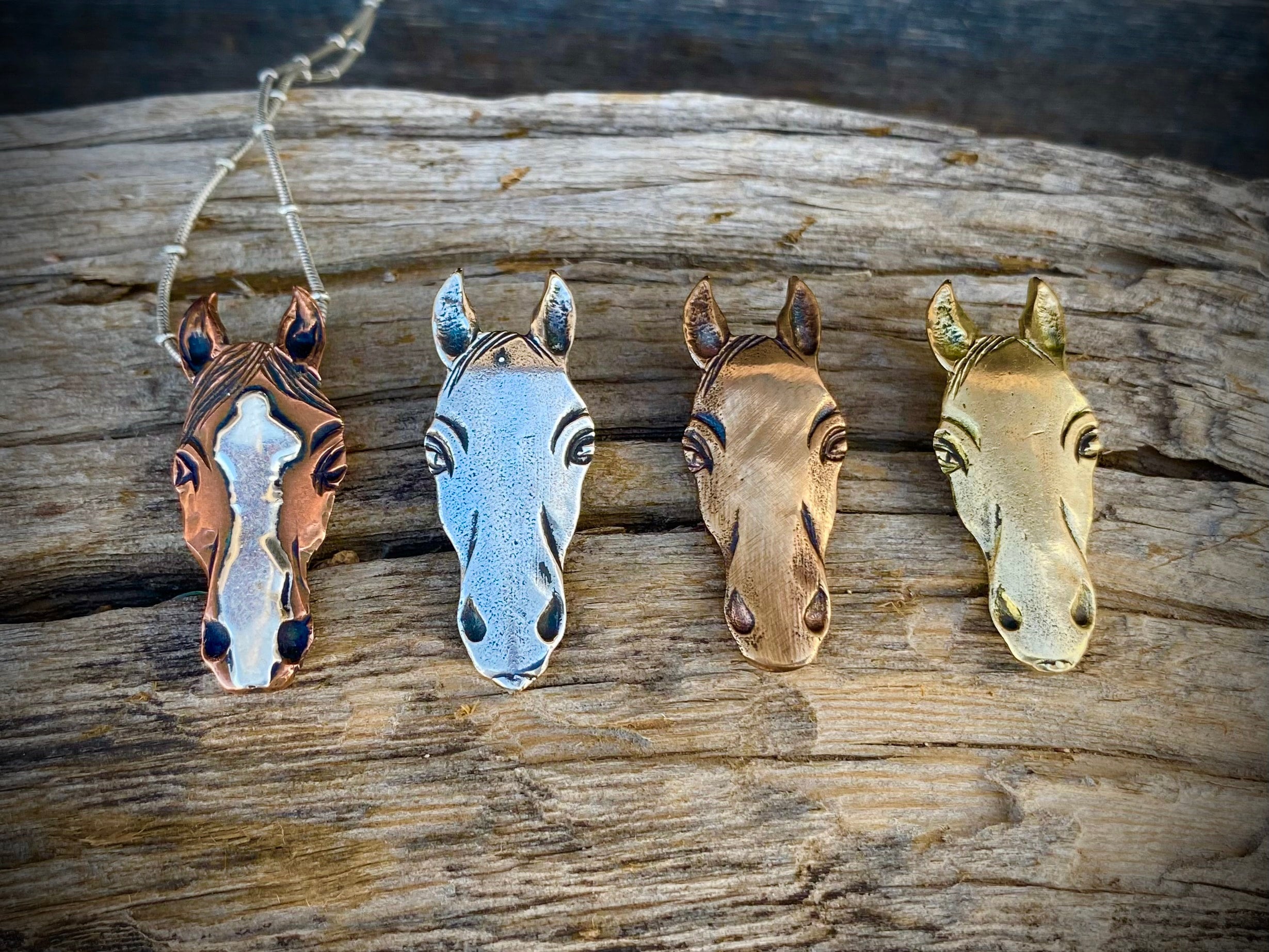 Horse Head Necklace WITH Custom Markings | Ranch Road Silver By Beau ...